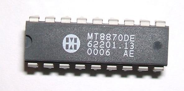 MT8870DE Integrated DTMF Receiver Distributor| Send A RFQ